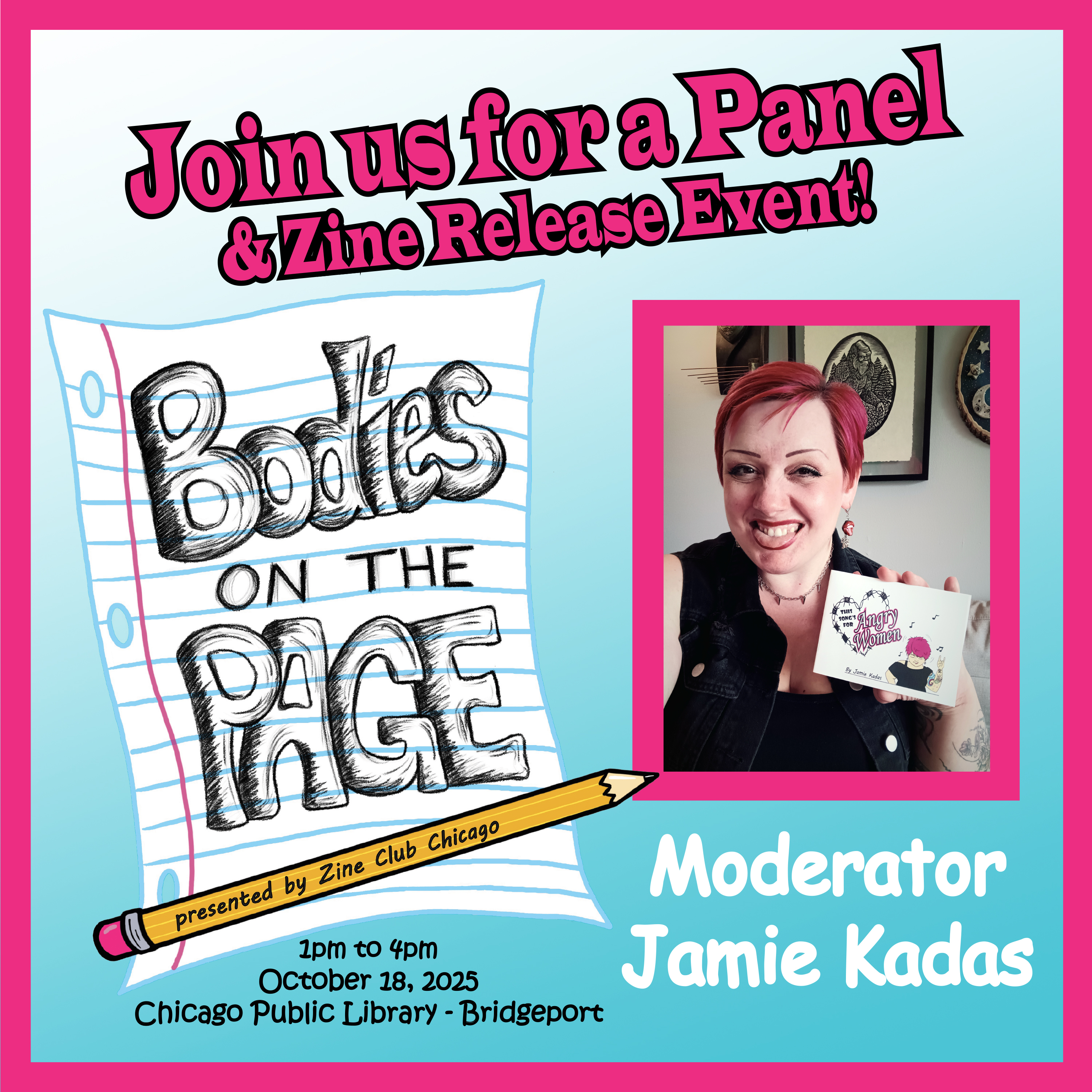 Introducing Our Bodies on the Page Panel: Moderator Jamie Kadas! – Zine ...